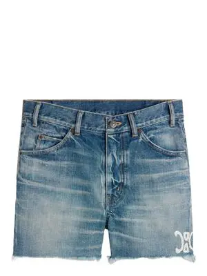 CELINE Celine Skate Shorts In Electric Sky Wash Denim