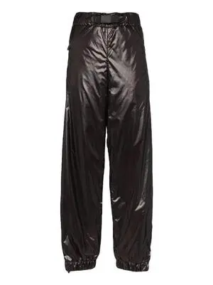 Moncler Side-stripe Nylon Trousers - Black