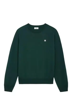 CELINE Celine Triomphe Crew Neck Sweater In Wool