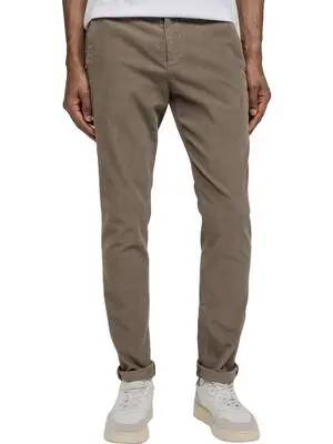 DONDUP Belt-lined Casual Pants - Brown