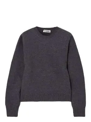 JIL SANDER Round Neck Sweater - Black