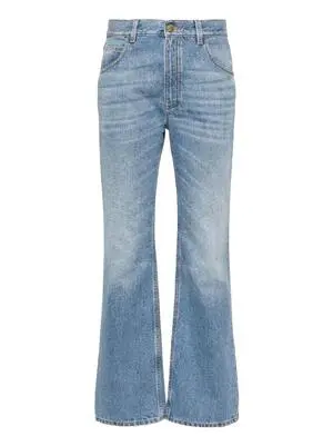 Chloé Cropped Bootcut Jeans - Blue