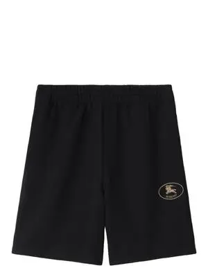 Burberry Bermuda Shorts With Logo Detail - Black