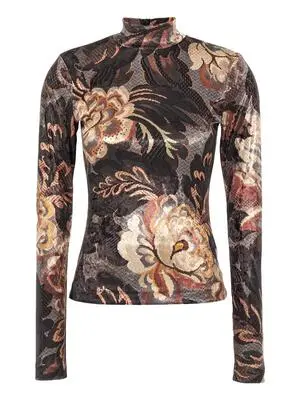 Etro Paisley Stretch Top - Multicolor