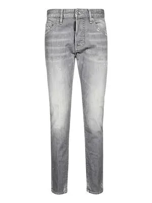 Dsquared2 Logo Detail Jeans - Gray