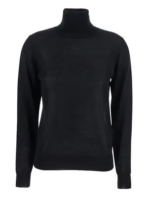 P.a.r.o.s.h Turtleneck Knitted Jumper - Black