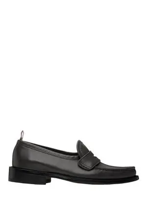 Thom Browne Pleated Varsity Loafers - Medium Gray