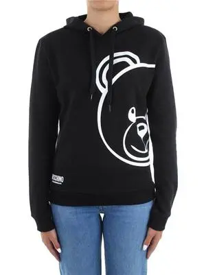Moschino Teddy Bear Print Hoodie - Black