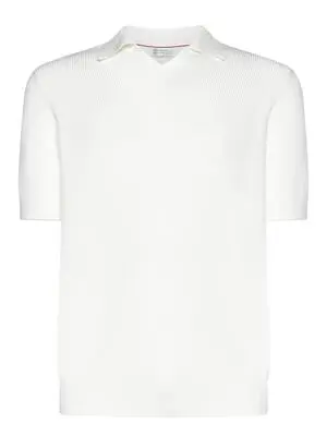 BRUNELLO CUCINELLI Brunello Cucinelli Short Sleeved Knitted Polo Shirt