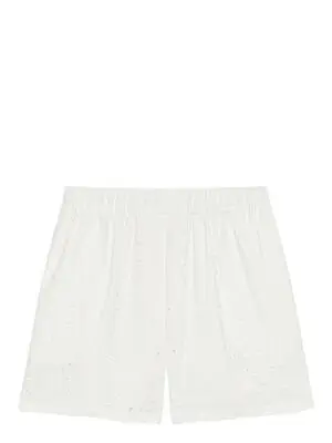 Kenzo Logo Elastic Waist Shorts - White