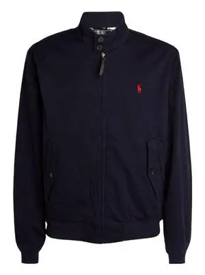 Polo Ralph Lauren Polo Ralph Lauren Zip-Up Stand Collar Jacket With Embroidered Logo Black
