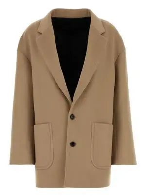 CELINE Celine Lapel Long-Sleeved Coat