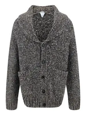 Bottega Veneta V-neck Knitted Cardigan - Gray