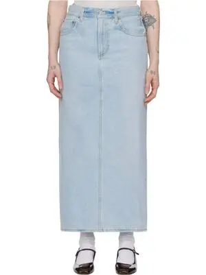 Citizens Of Humanity Verona Denim Maxi Skirt - Gray