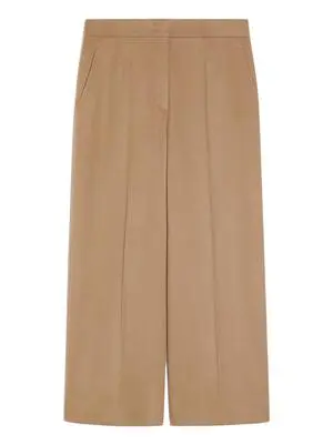 Max Mara High Waist Wide Leg Trousers - Camel