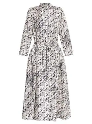 TORY BURCH Tory Burch All-Over Printed Maxi Dress With Drawstring Waist