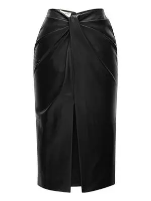 Saint Laurent Twist Pencil Skirt - Black