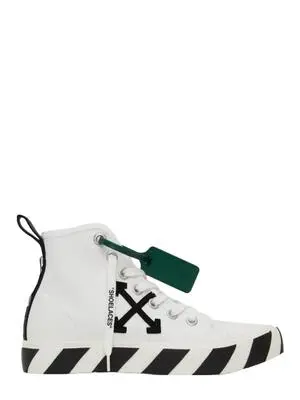 Off-White Arrows Motif Lace-up High Top Sneakers - White