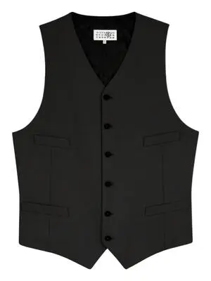 MAISON MARGIELA V-neck Vest - Black