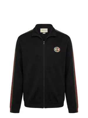 Gucci Oversized Mesh Logo Jacket - Black
