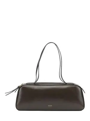 Khaite Logo Detail Shoulder Bag - Black
