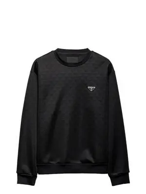 Prada Technical Fabric Sweatshirt - Black
