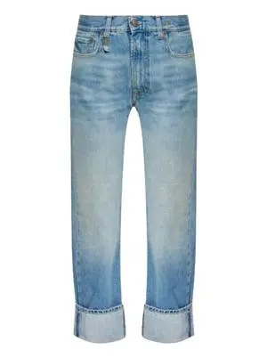R13 R13 Folded-Edge Jeans
