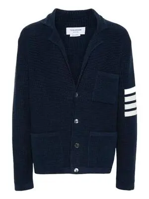 Thom Browne Four Bar Drop Shoulder Cardigan - Black