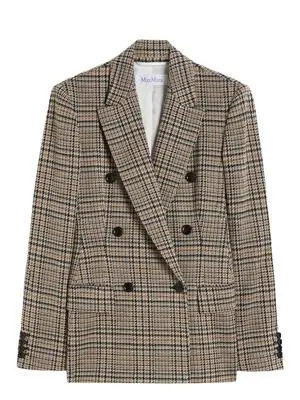 MAX MARA Max Mara Double-Breasted Checked Blazer