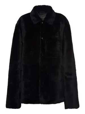 Prada Shearling Blouson Jacket - Black
