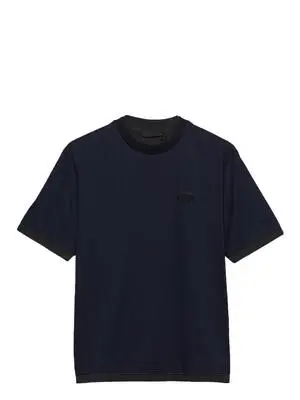 Prada Cotton T-shirt - Blue/dark Grey