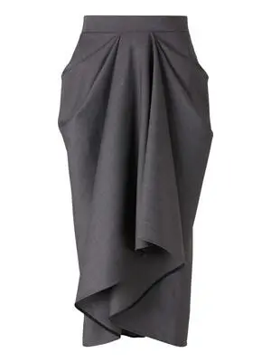 Givenchy Pleated Midi Skirt - Grey