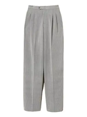 TWINSET Twinset Pinstriped Pleated Trousers