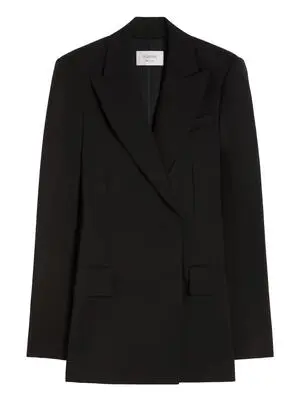 Sportmax Long-sleeved Tailored Blazer - Black