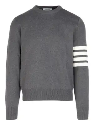 Thom Browne Thom Browne 4-Bar Knit Jumper Medium Gray