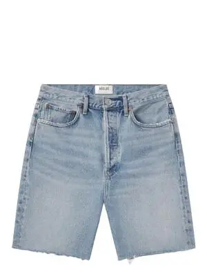 AGOLDE 90's Frayed Edge Denim Shorts - Force