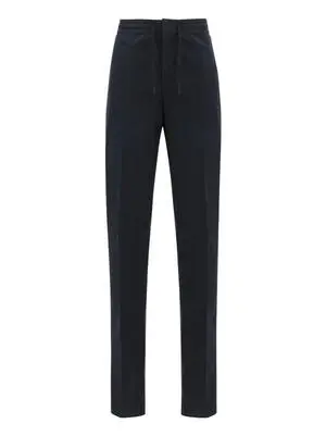 Zegna Logo Casual Pants - Black