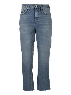 DEPARTMENT 5 High-waisted Cropped Jeans - Blue