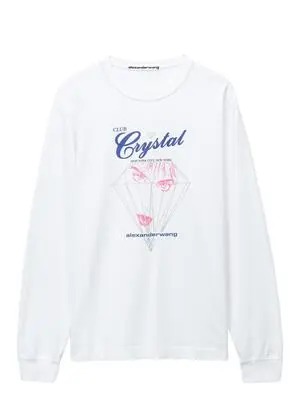 Alexander Wang Long-sleeve T-shirt With Graphic Print - White