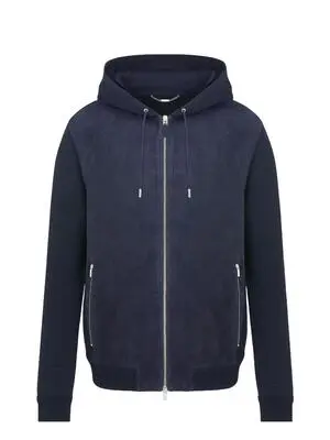 Dior Icons Zipped Hooded Sweatshirt - Blue