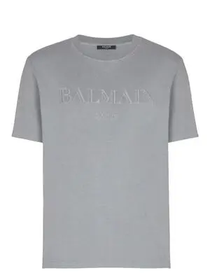 BALMAIN Logo-embroidered T-shirt