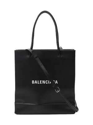 Balenciaga Logo Shopper Bag - Black