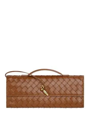 Bottega Veneta Andiamo Clutch Bag - Brown