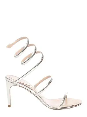 Rene Caovilla Cleo Spiral Strappy Sandals - Silver