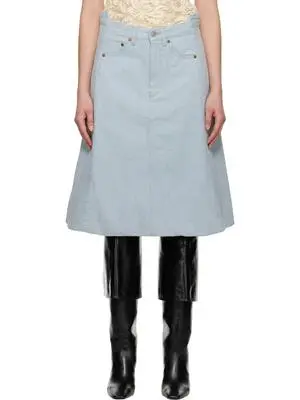 Victoria Beckham Midi Skirt - Gray