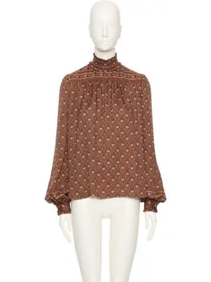 VALENTINO Valentino Long Sleeve Printed Blouse