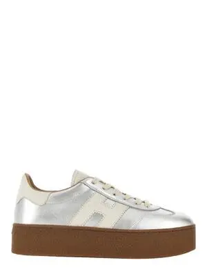Hogan Platform Sneakers - Silver