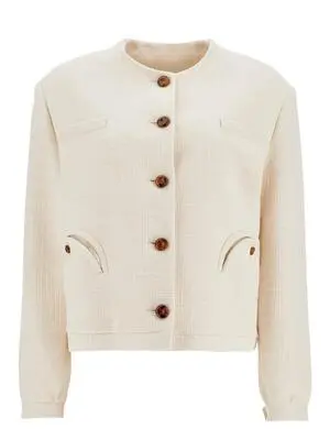 BLAZÉ MILANO Missy Gliss Jacket - White