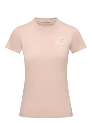 Moncler Logo Patch T-shirt - Pink