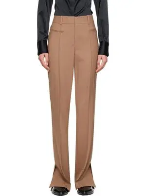 Helmut Lang Boot-cut Tailored Trousers - Brown